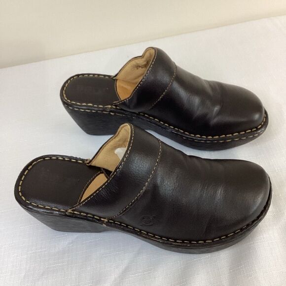 Born | Shoes | Born Womens Brown Leather Clog Size 7 | Poshmark